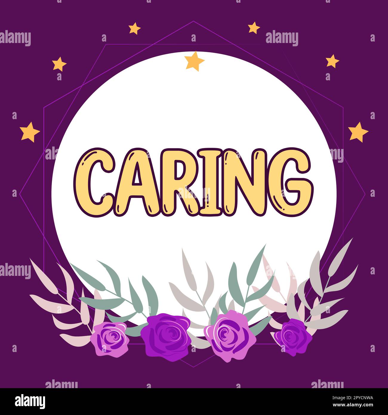 Writing displaying text Caring. Word Written on practice of looking ...