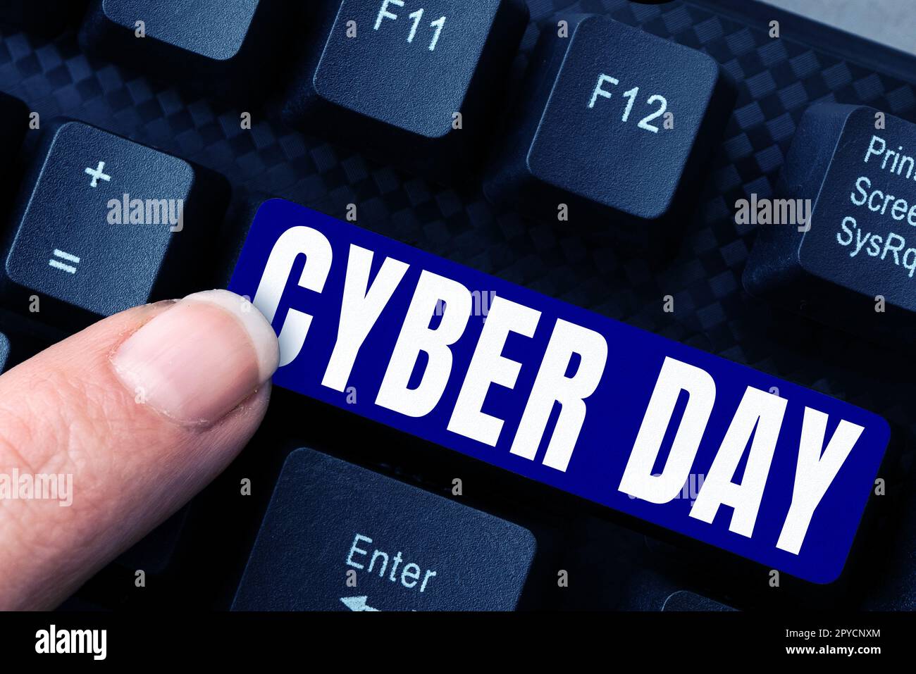 Sign displaying Cyber Day. Business overview marketing term for the ...