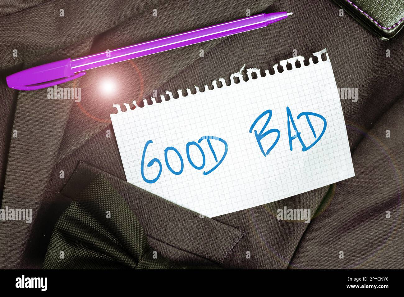 Conceptual caption Good Bad. Business showcase to seem to be going to ...