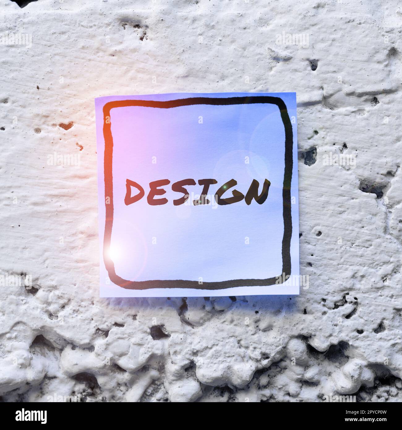 Sign displaying Design. Business concept plan drawing produced to show ...