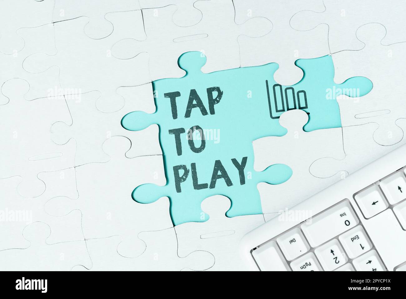 Text sign showing Tap To Play. Business concept Touch the screen to ...
