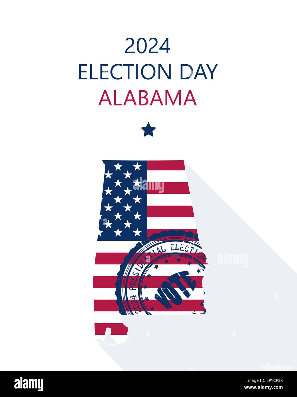 2024 United States of America Presidential Election Alabama vector ...