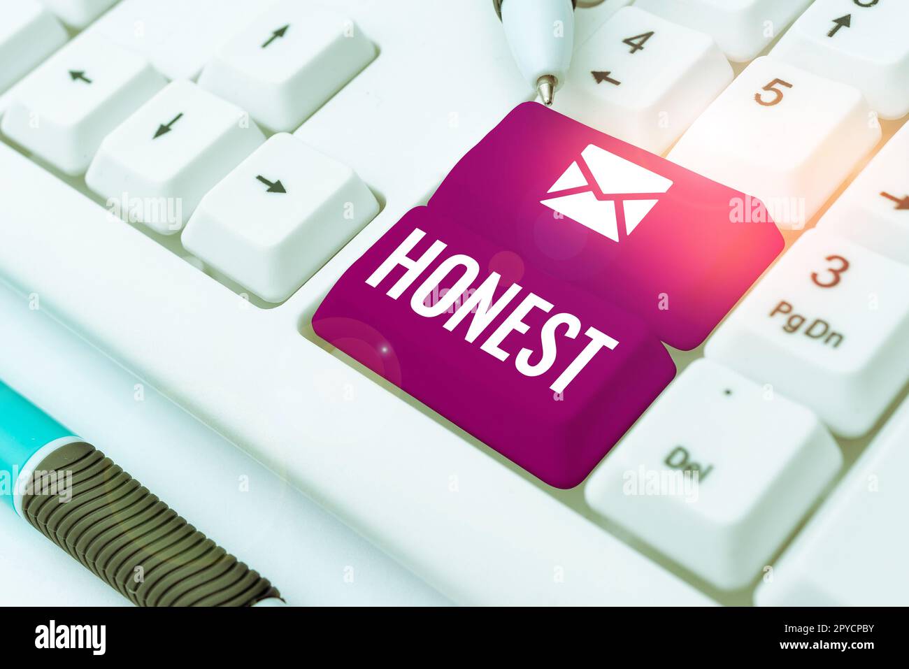 Text caption presenting Honest. Word for telling the truth or able to ...