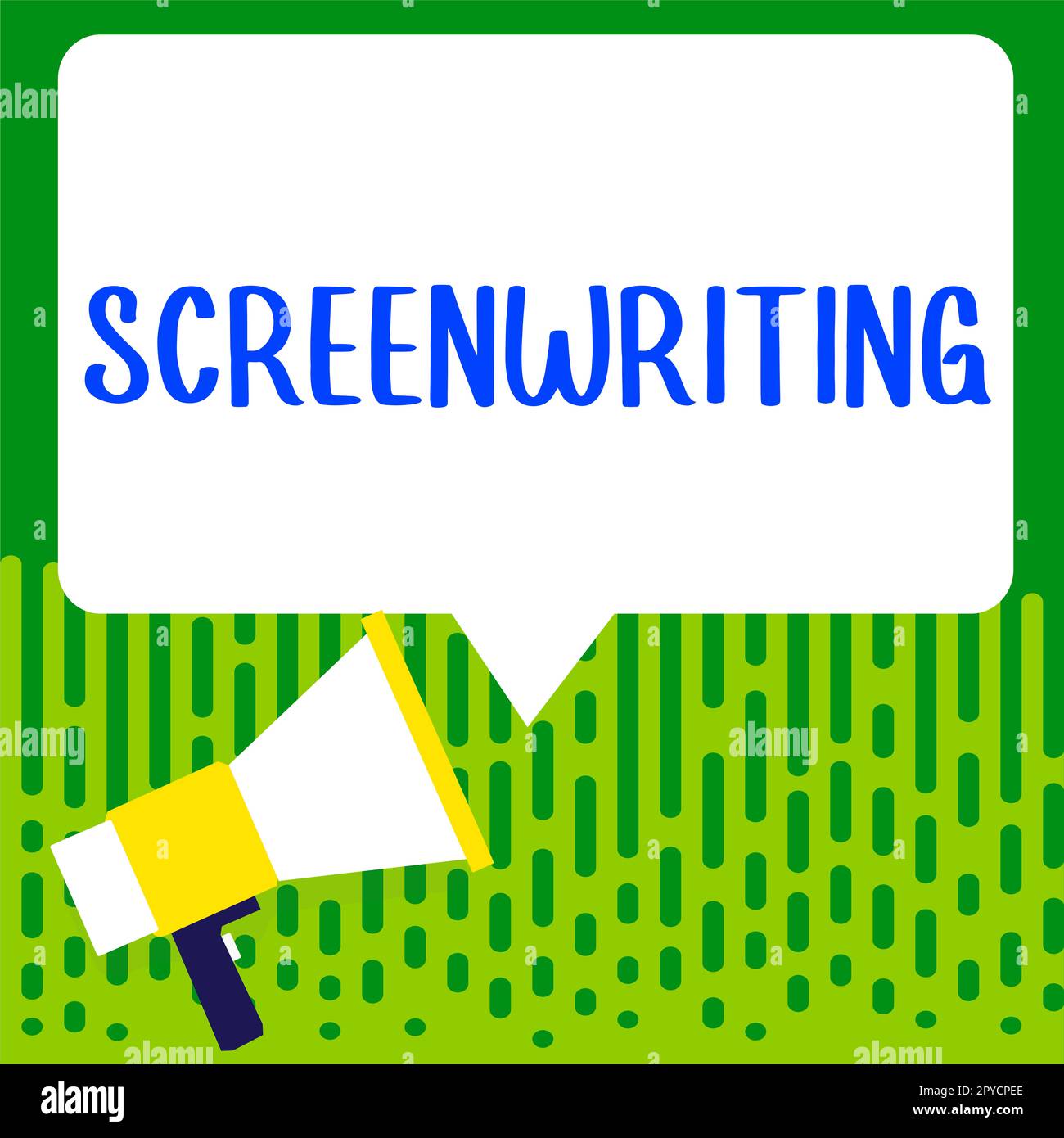 Sign displaying Screenwriting. Business concept the art and craft of ...