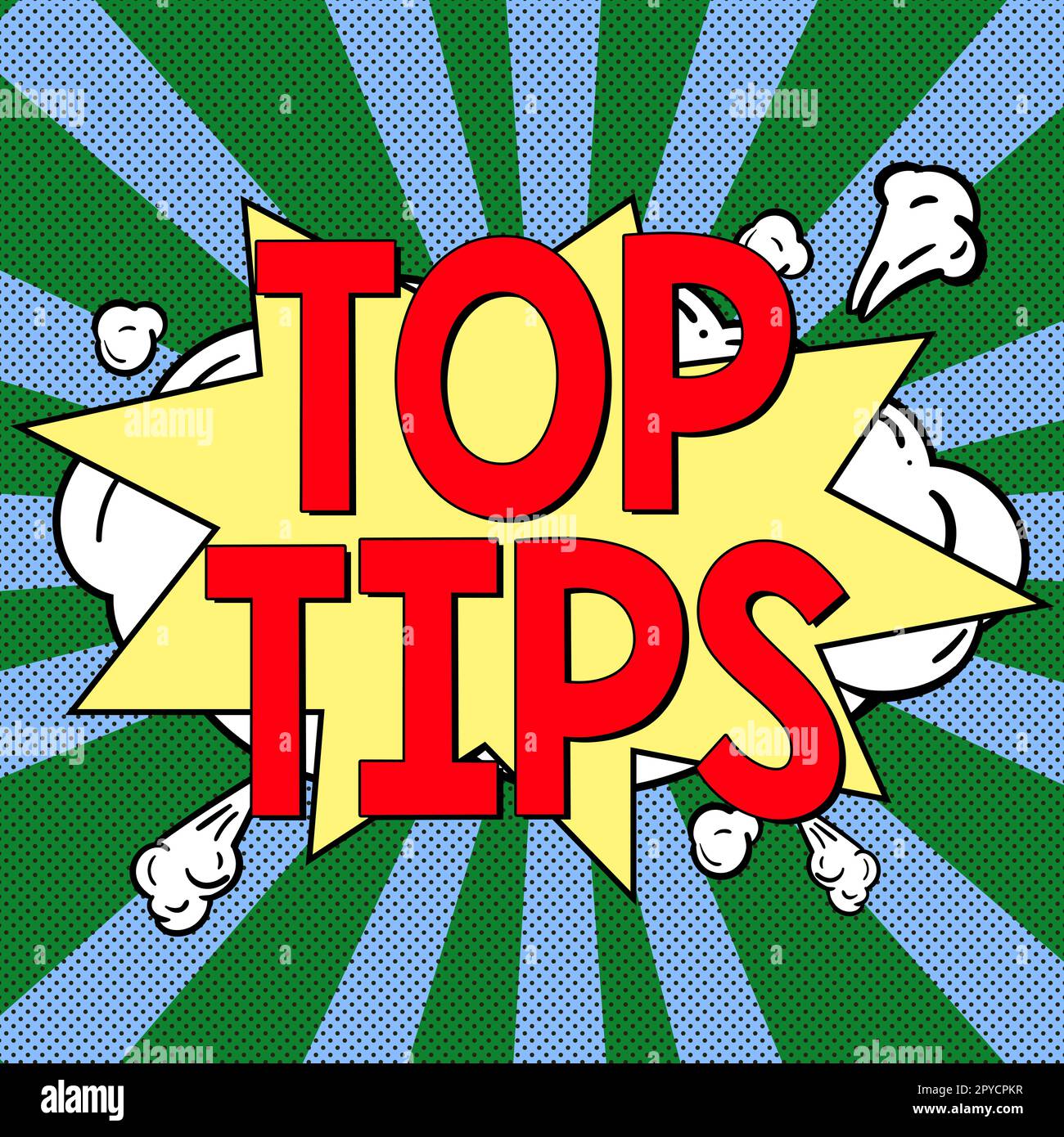 Text caption presenting Top Tips. Conceptual photo a small but ...