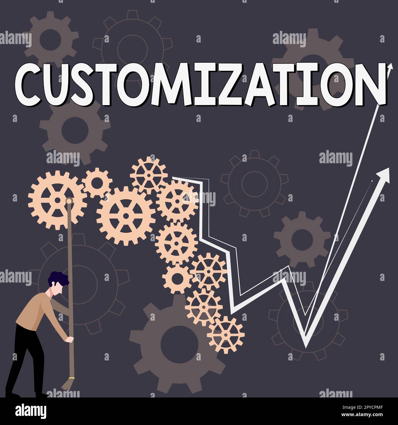 Text caption presenting Customization. Word Written on modifying ...