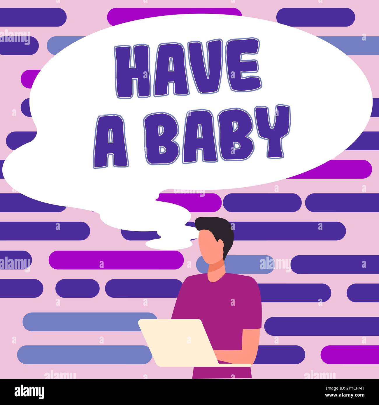 Conceptual caption Have A Baby. Internet Concept parents are expecting ...