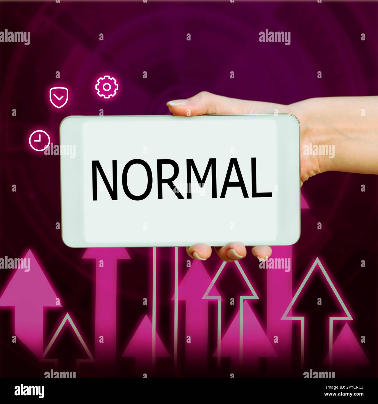 Handwriting text Normal. Conceptual photo system of public needs that ...