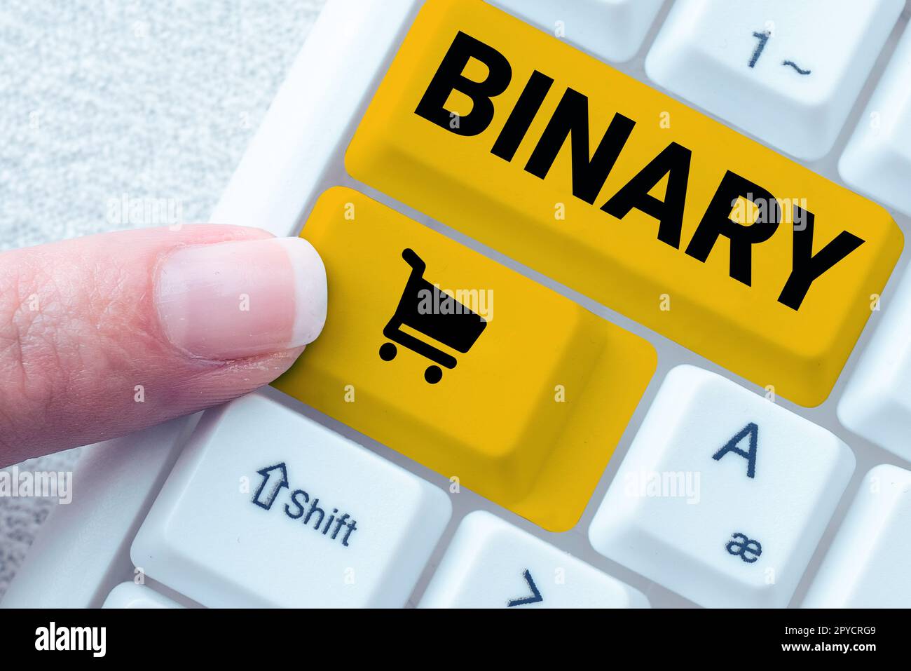 Conceptual caption Binary. Business approach relating to using or ...