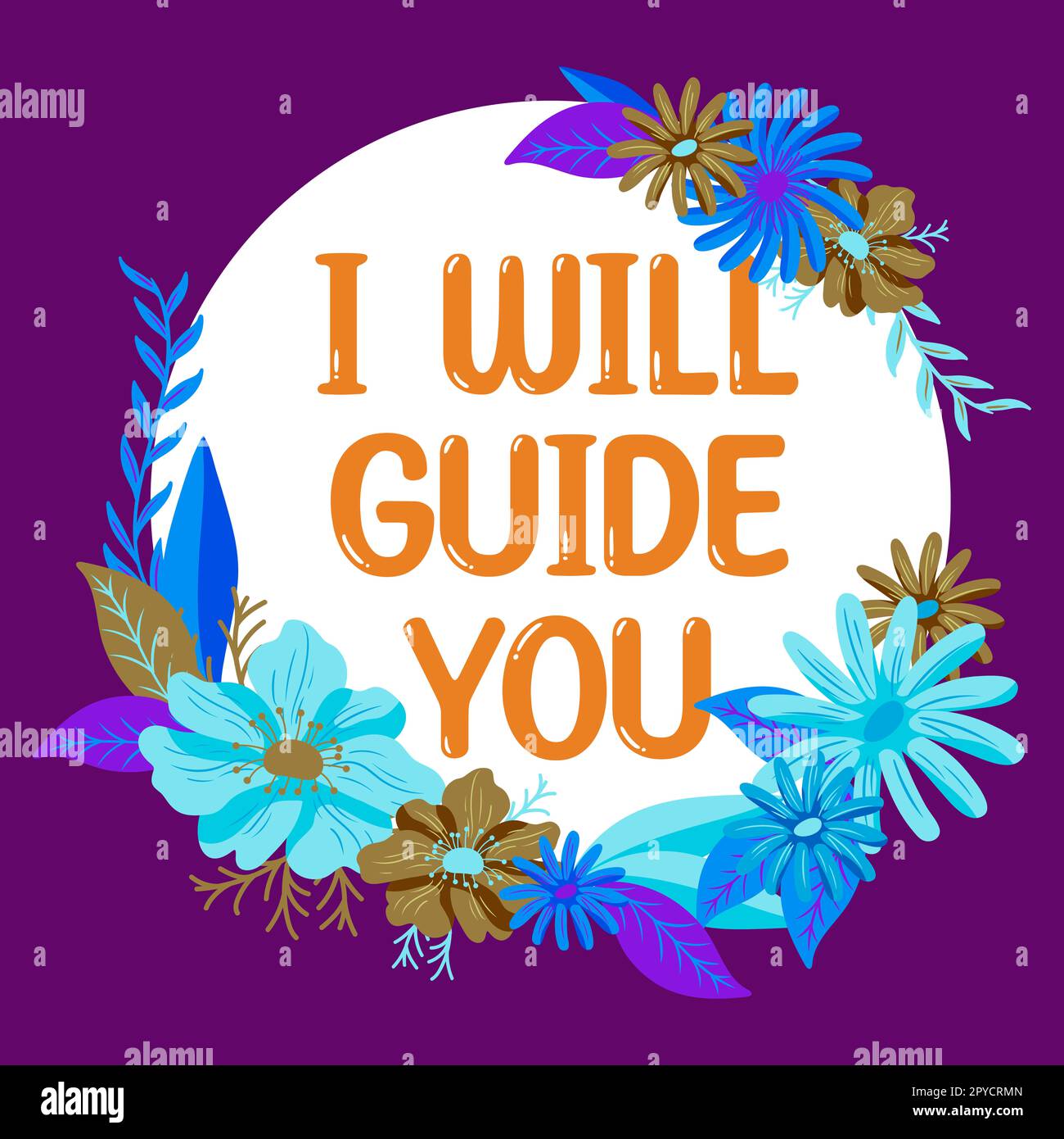 Inspiration showing sign I Will Guide You. Concept meaning Help showing ...