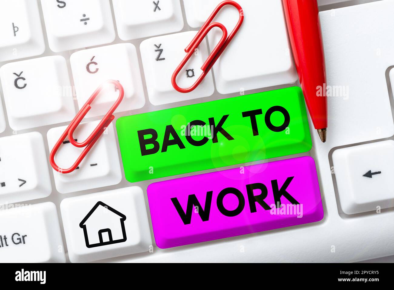 Employee welcome back sign hi-res stock photography and images - Alamy
