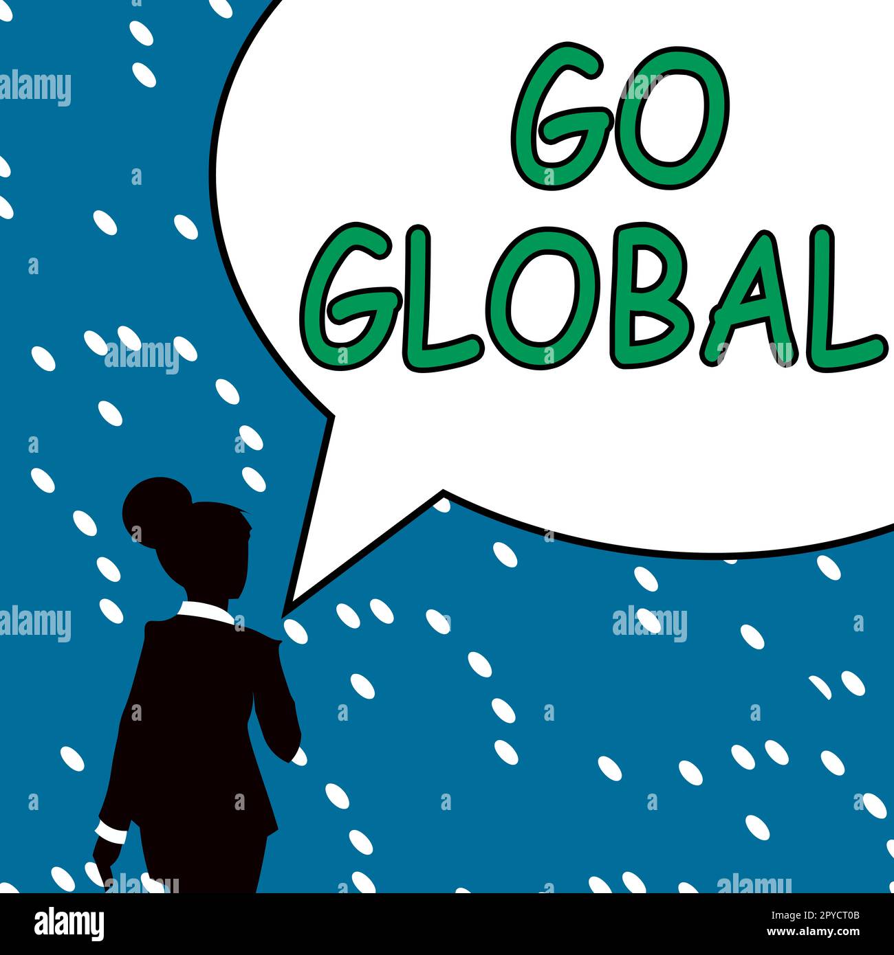 Text sign showing Go Global. Business showcase relating to or ...
