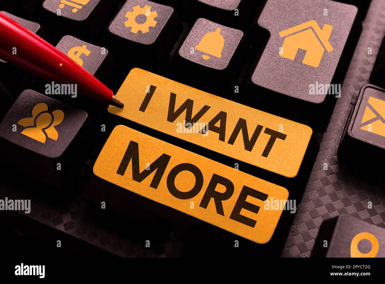 Inspiration showing sign I Want More. Word Written on Not having enough ...