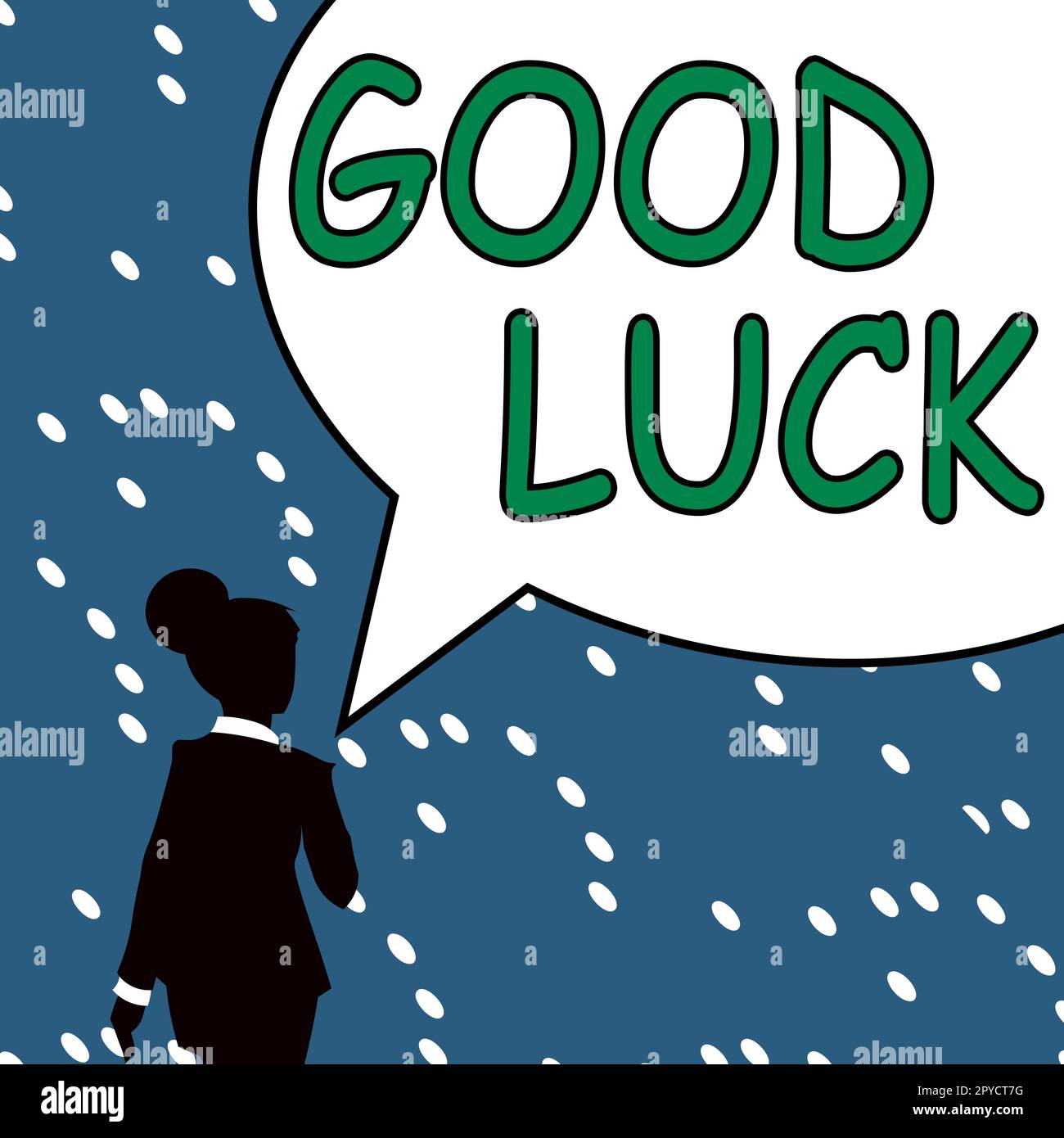 Hand writing sign Good Luck. Business showcase A positive fortune or a ...