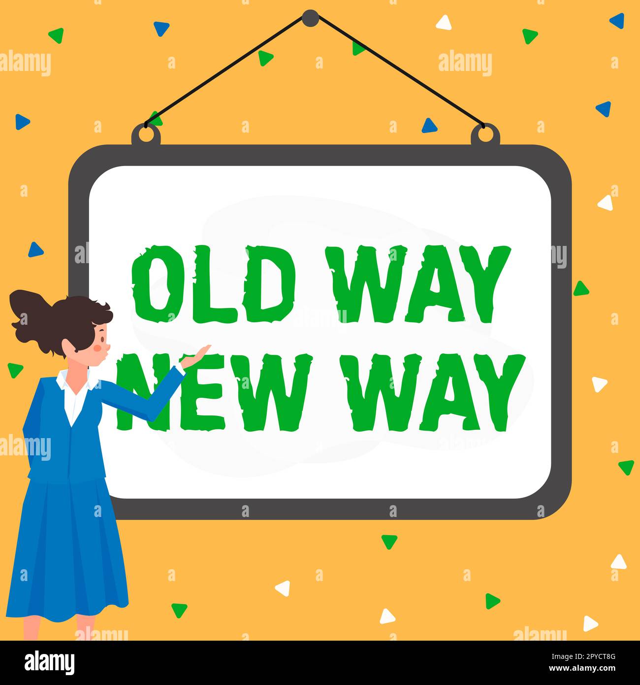 Conceptual Caption Old Way New Way Concept Meaning Talking How You Can Do It Such As The Action