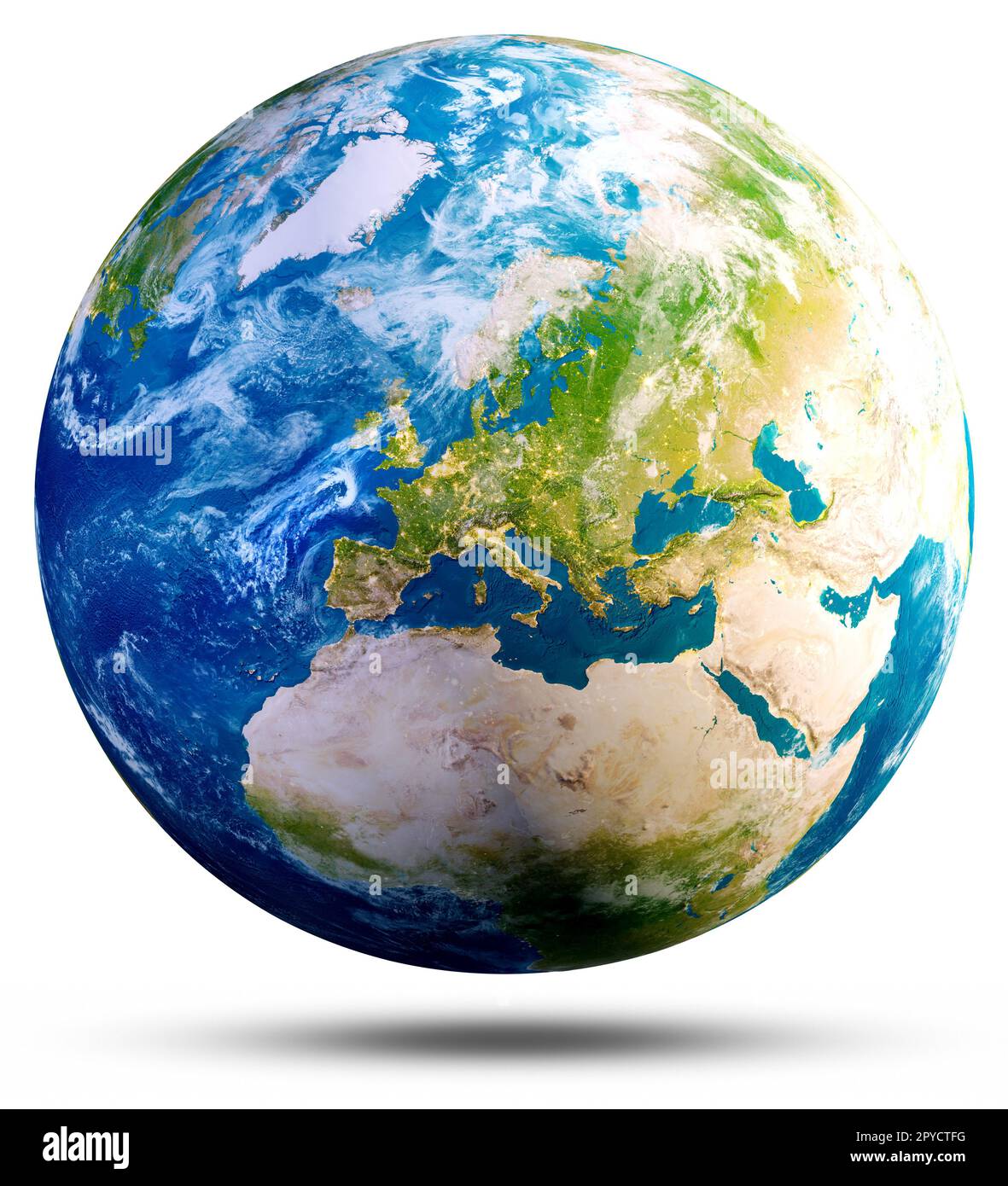 Europe Planet Earth. Elements of this image furnished by NASA. 3d ...