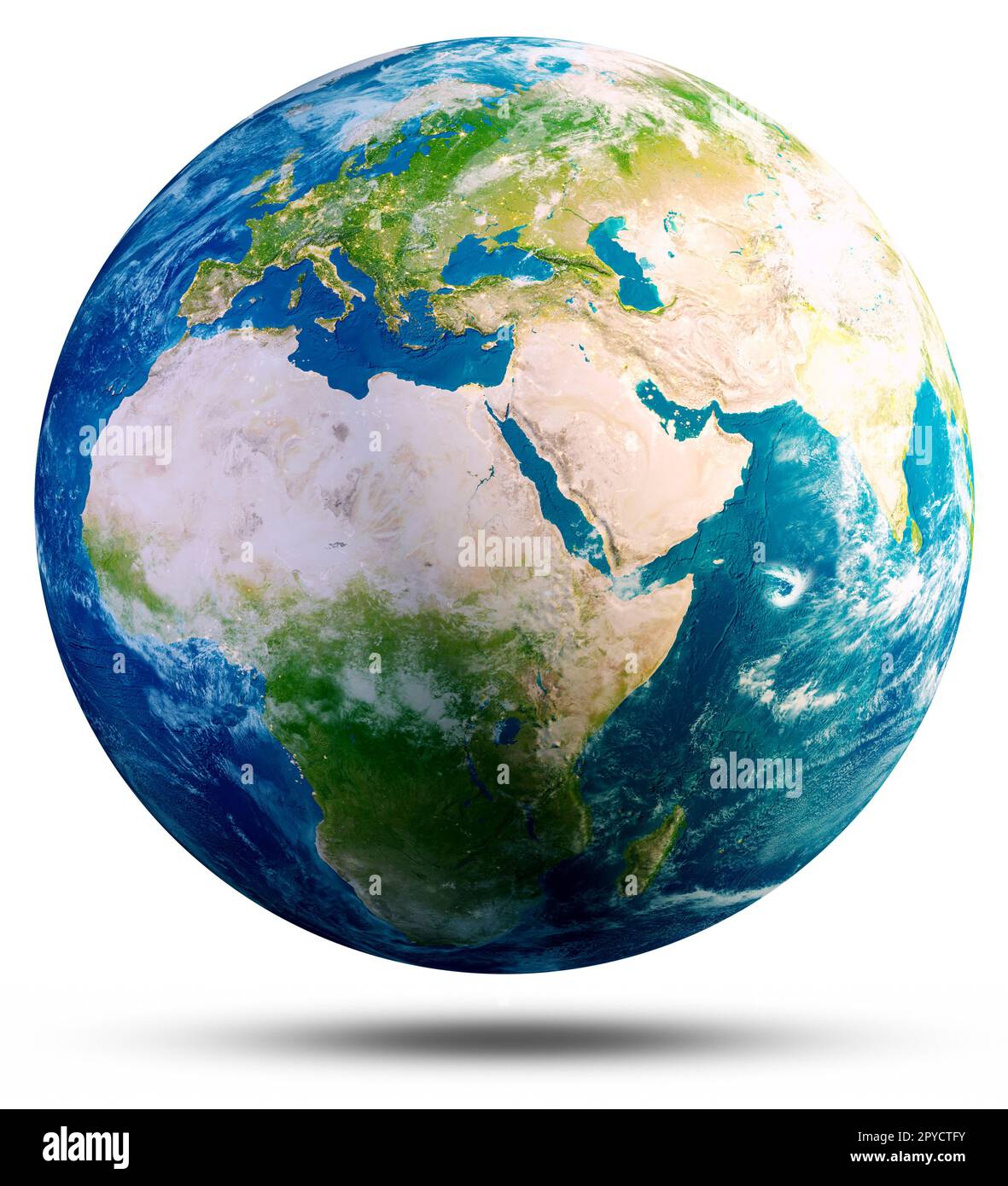 Europe and Asia Planet Earth. Elements of this image furnished by NASA ...