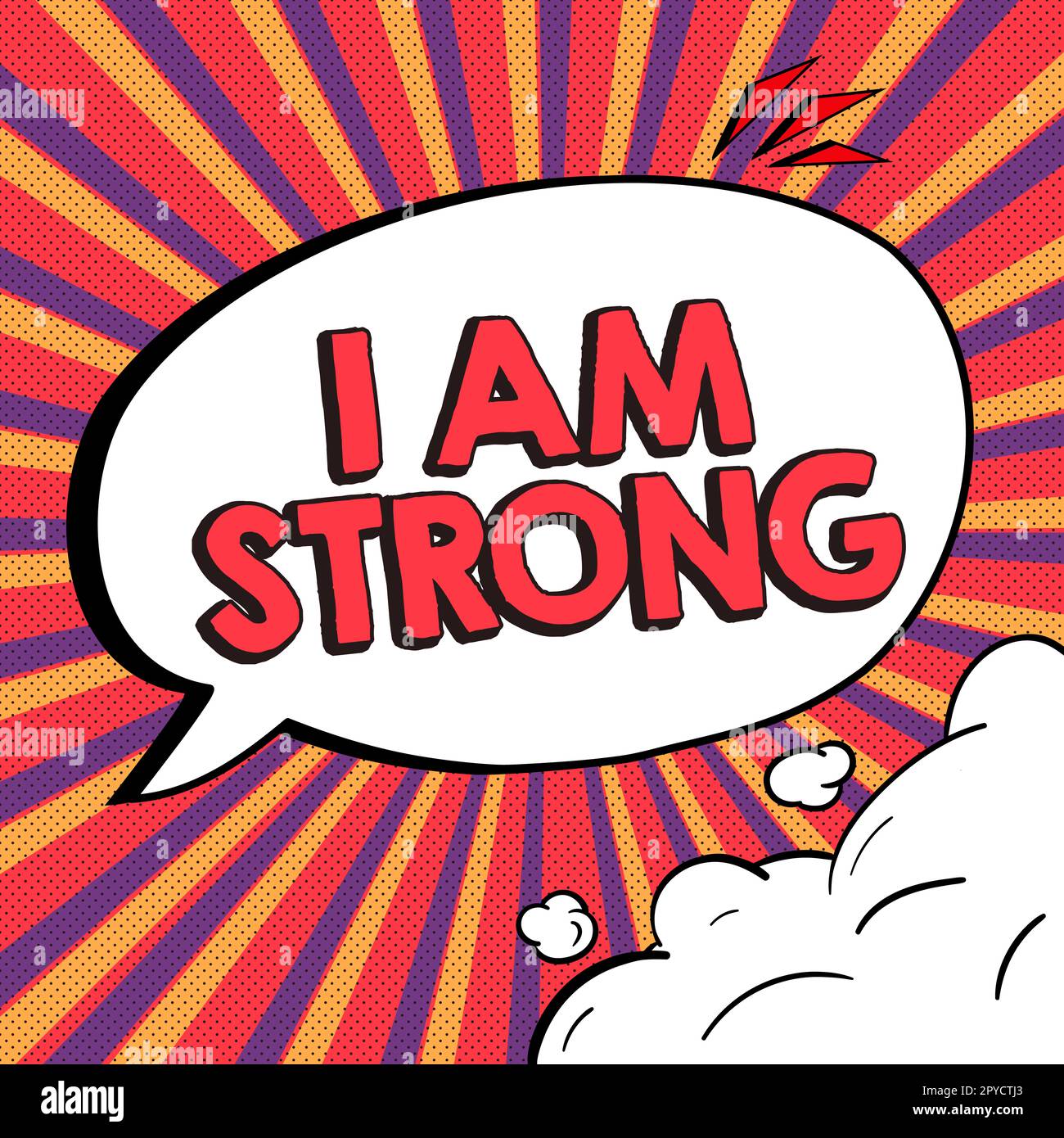 Text showing inspiration I Am Strong. Concept meaning Have great ...