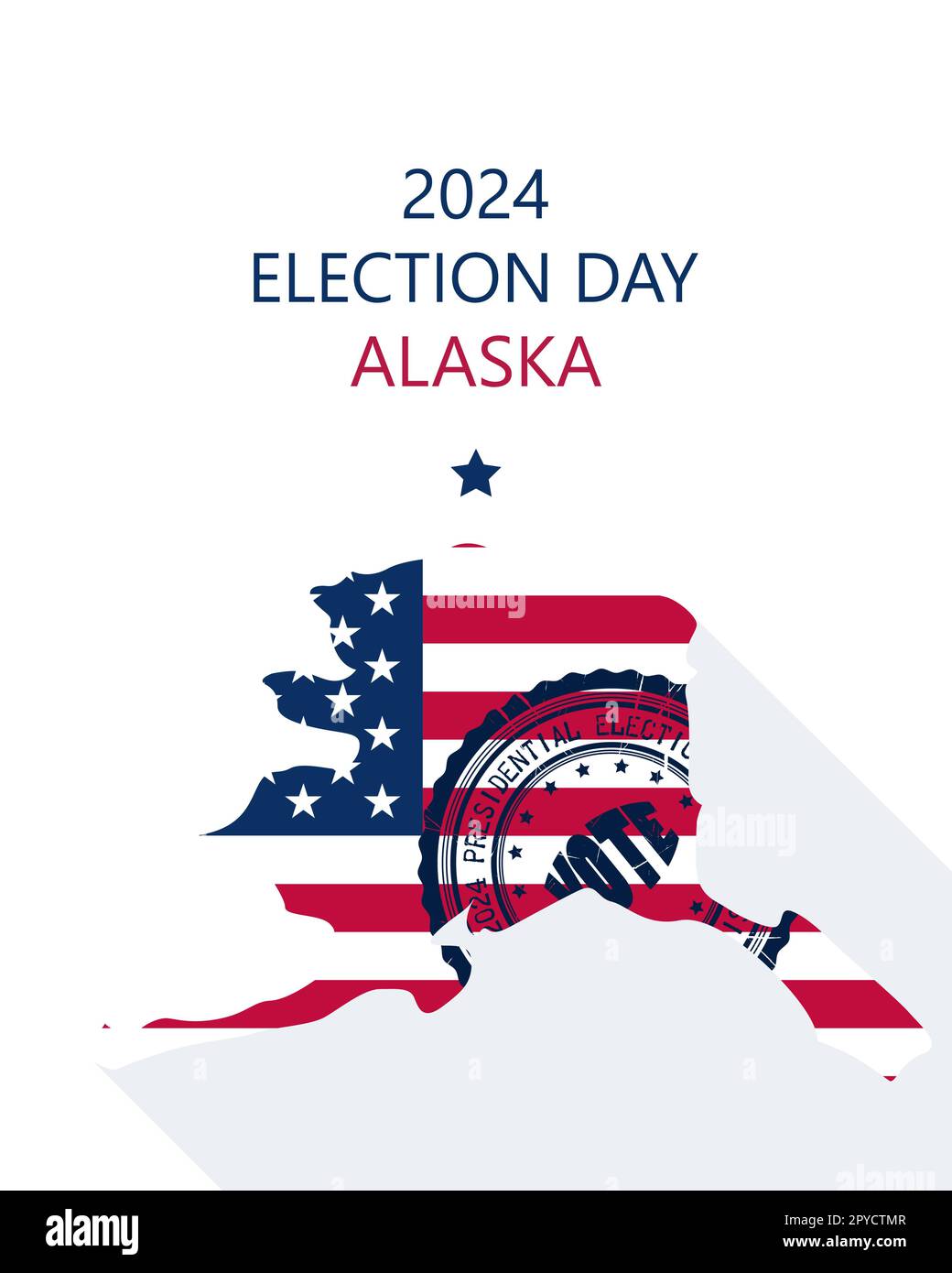 2024 United States of America Presidential Election Alaska vector ...