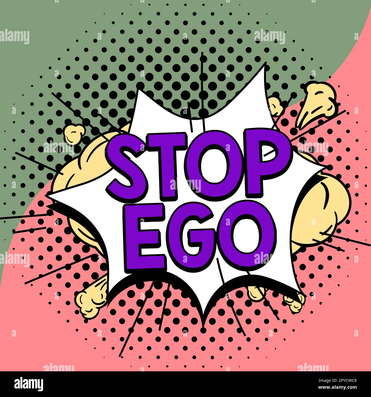 Inspiration showing sign Stop Ego. Word Written on Control your ...