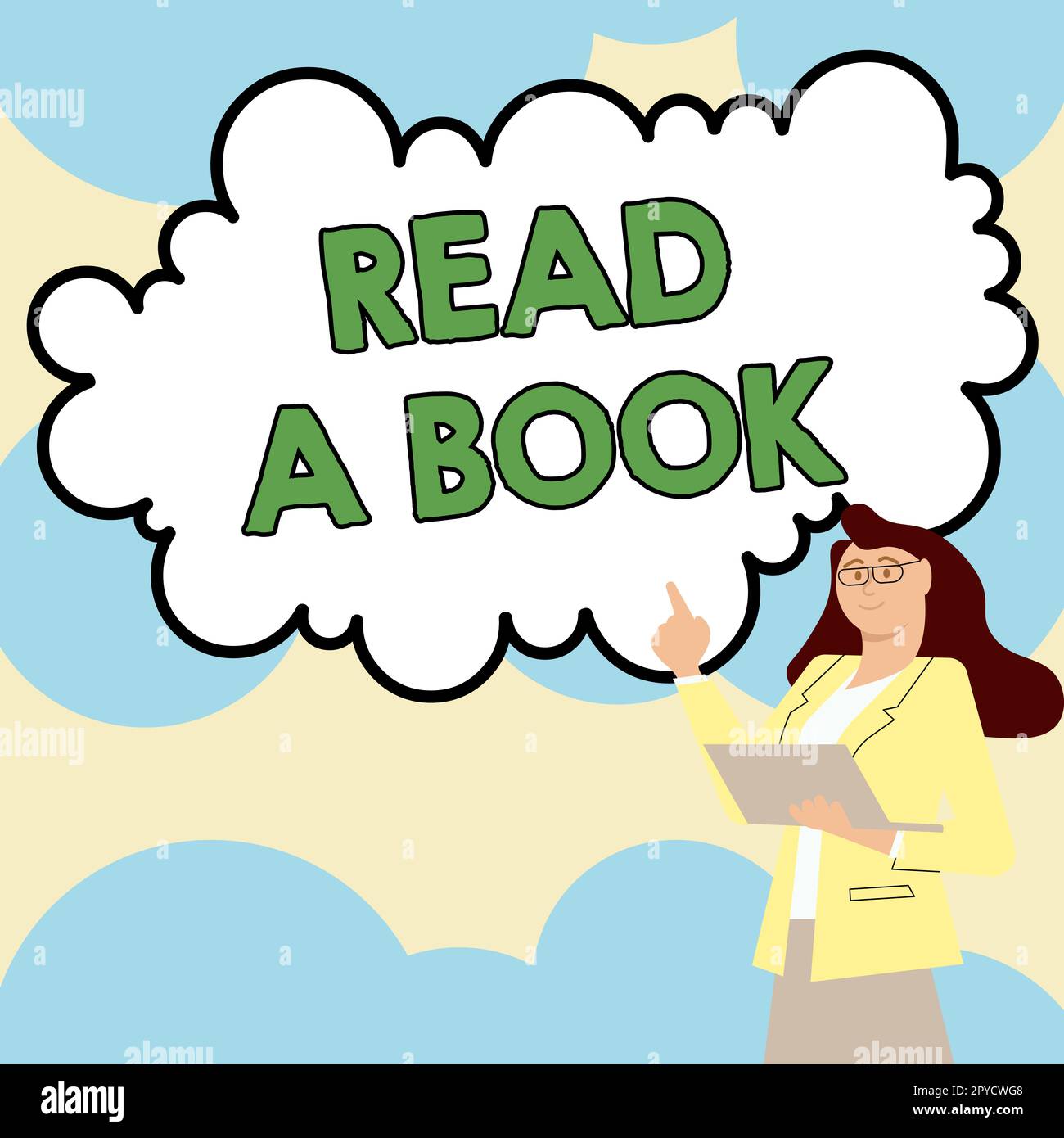 Text caption presenting Read A Book. Concept meaning Enjoy literature ...