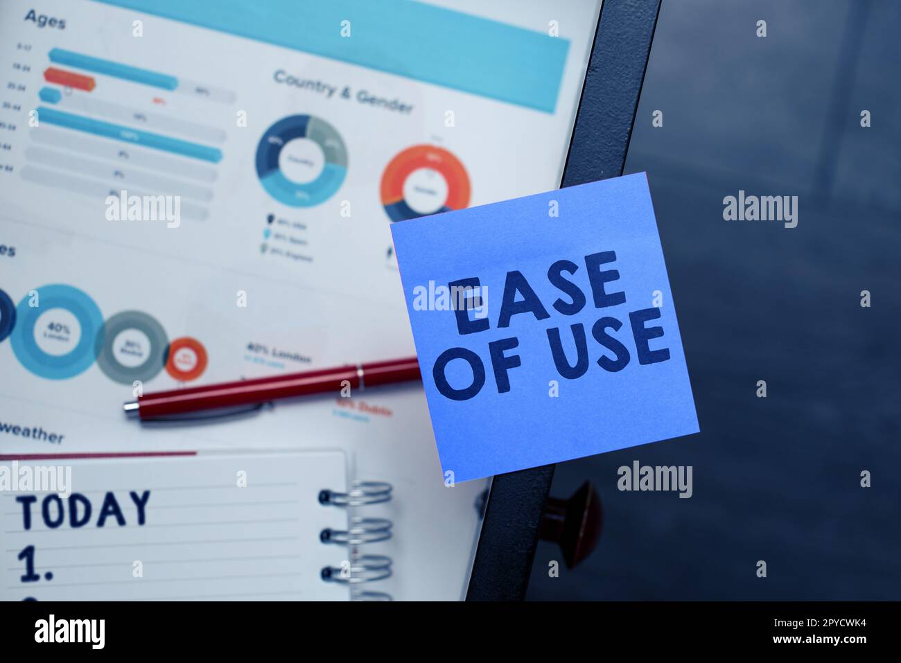 Conceptual caption Ease Of Use. Business showcase User friendly easy to ...