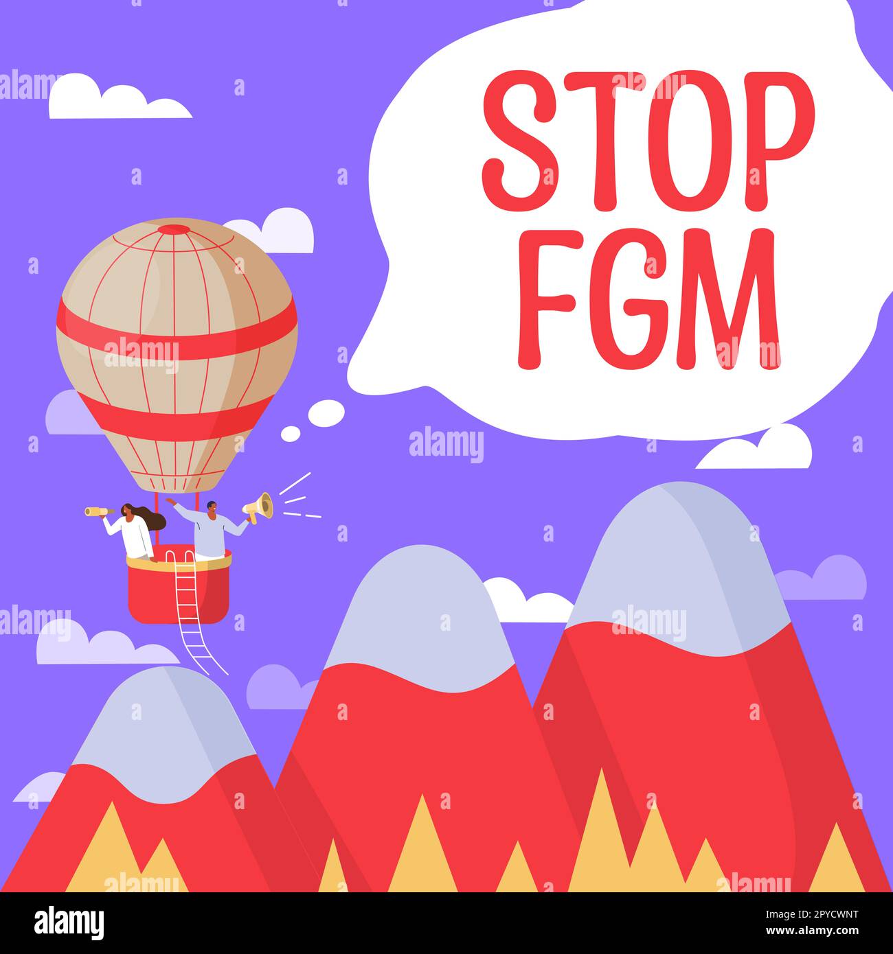 Text showing inspiration Stop Fgm. Business showcase Put an end on ...