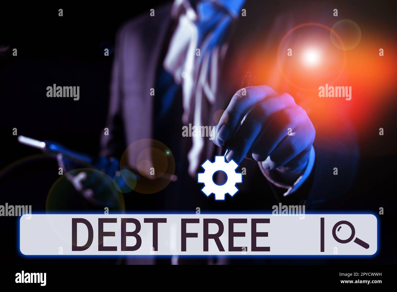 Inspiration showing sign Debt Free. Word for Financial freedom Not ...