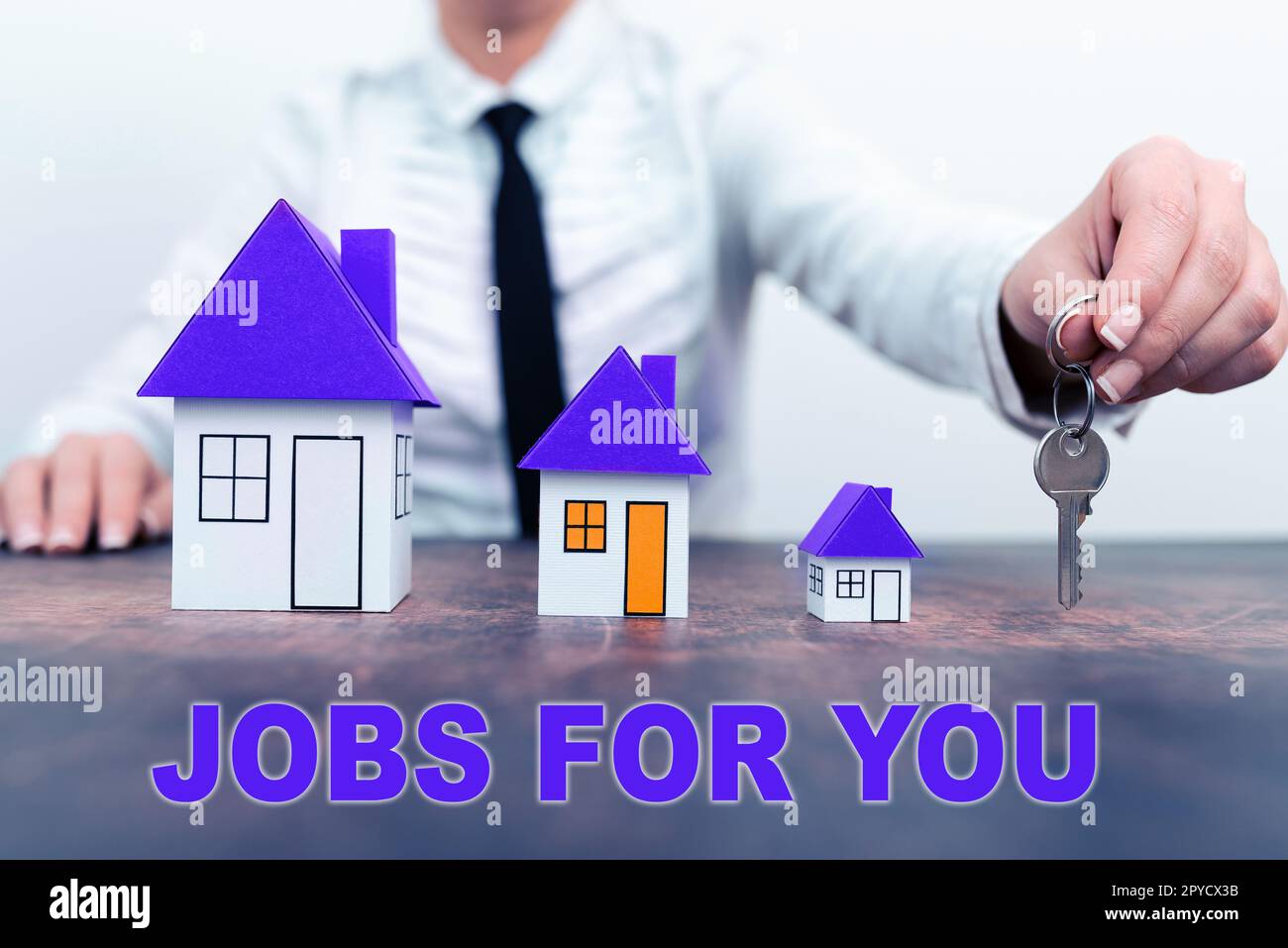 Conceptual caption Jobs For You. Business showcase List of available ...