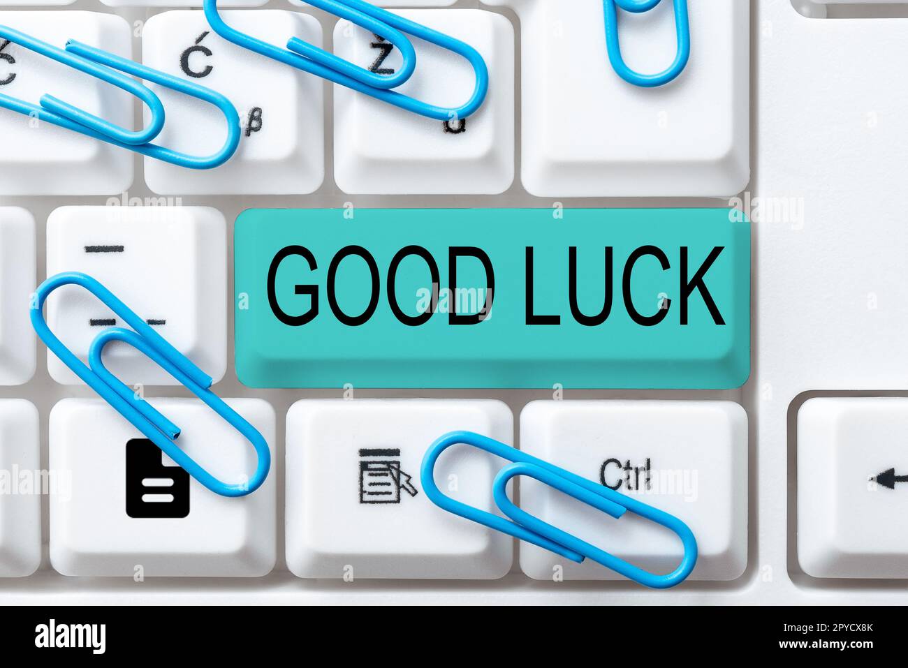 Conceptual caption Good Luck. Word for A positive fortune or a happy ...