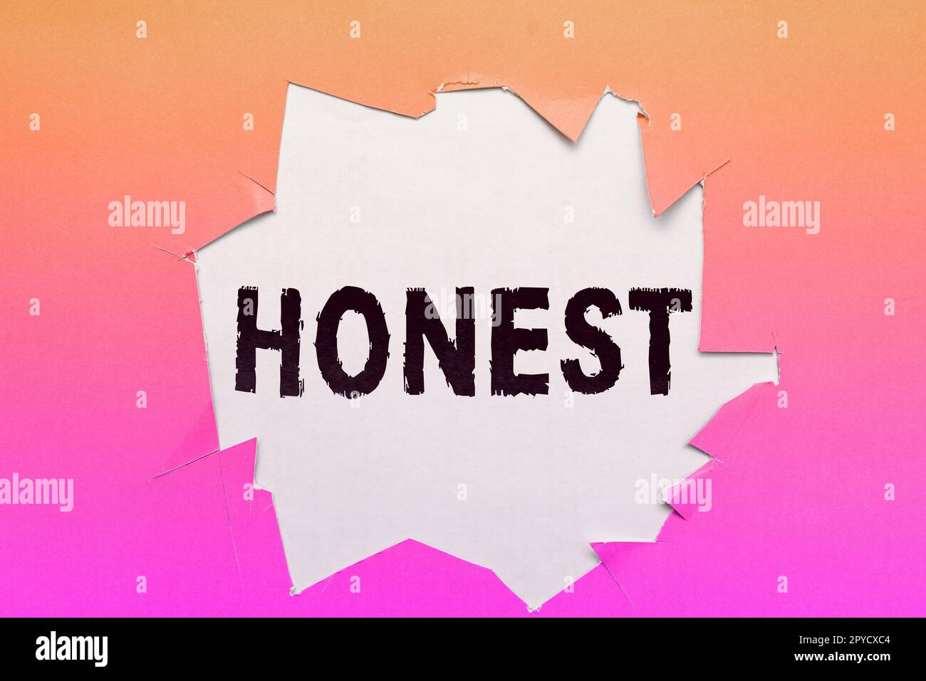 Conceptual caption Honest. Business overview telling the truth or able ...