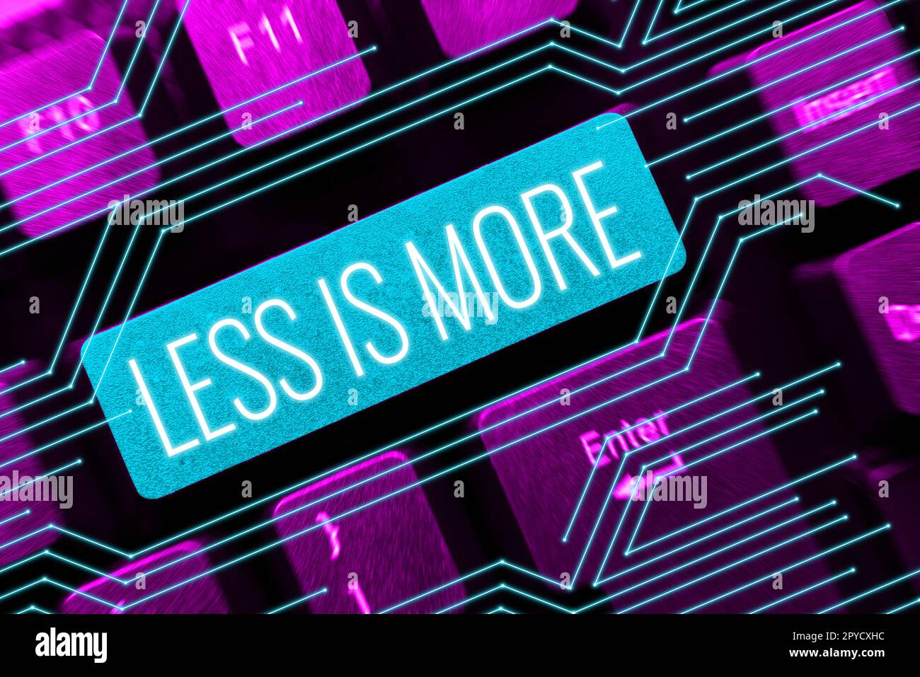 Hand writing sign Less Is More. Business approach Minimalist approach ...