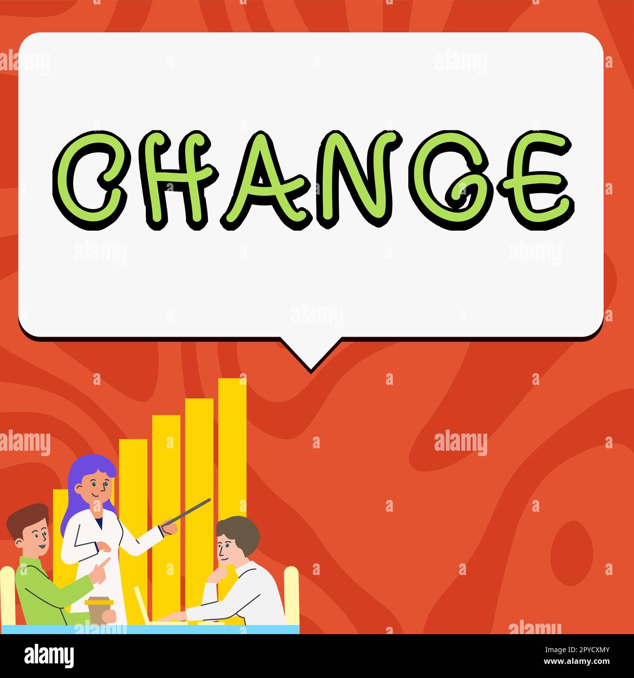 Text showing inspiration Change. Business concept The opportunity for ...