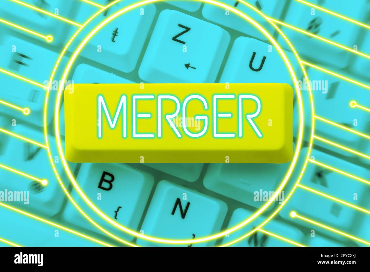 Conceptual caption Merger. Word for combination of two things ...