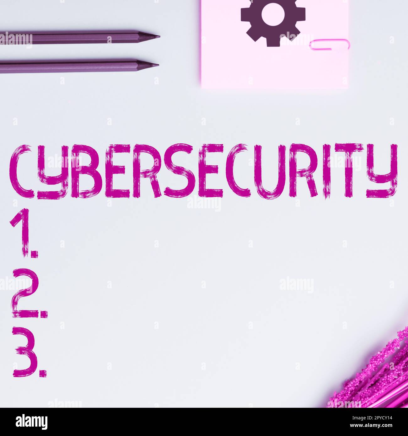 Text sign showing Cybersecurity. Business concept state of protection ...