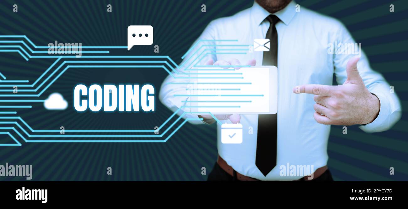 Conceptual Display Coding Word For Assigning Code To Something For Classification