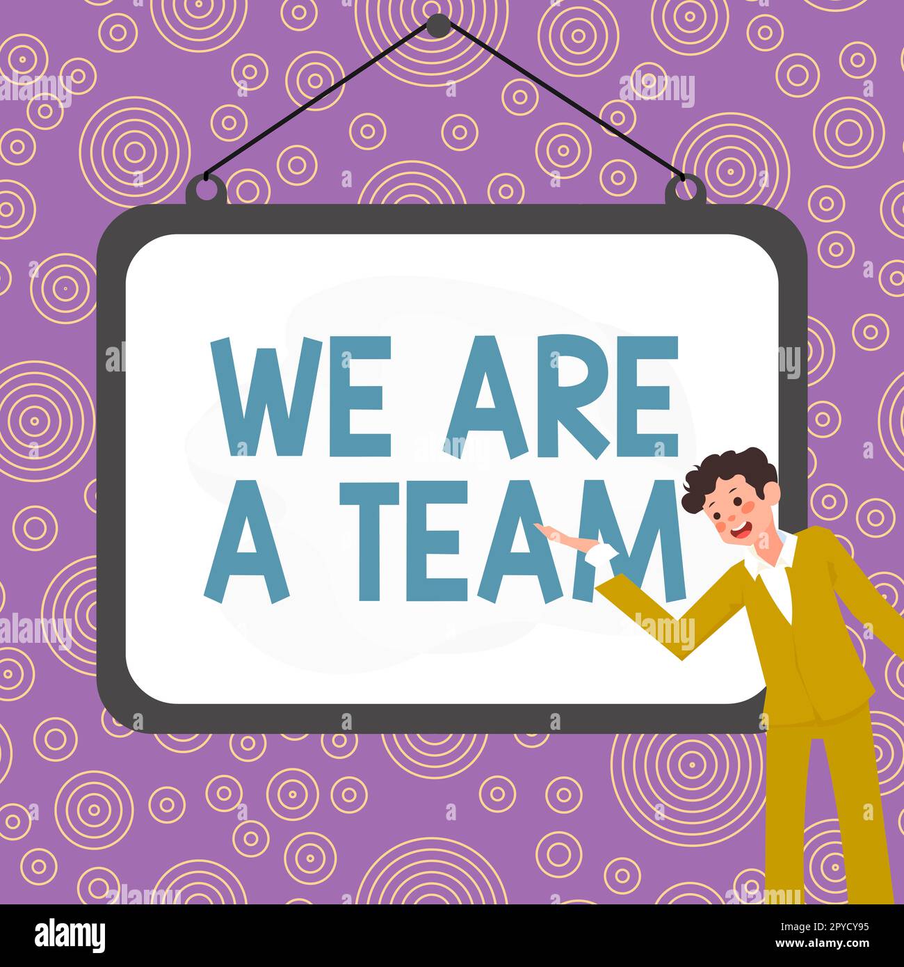 Conceptual caption We Are A Team. Conceptual photo work together to ...
