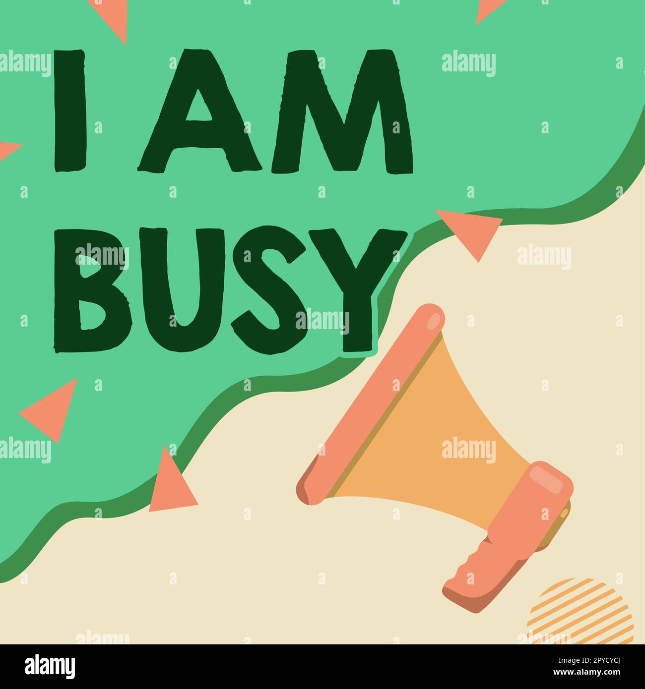 Text caption presenting I Am Busy. Business overview To have a lot of ...