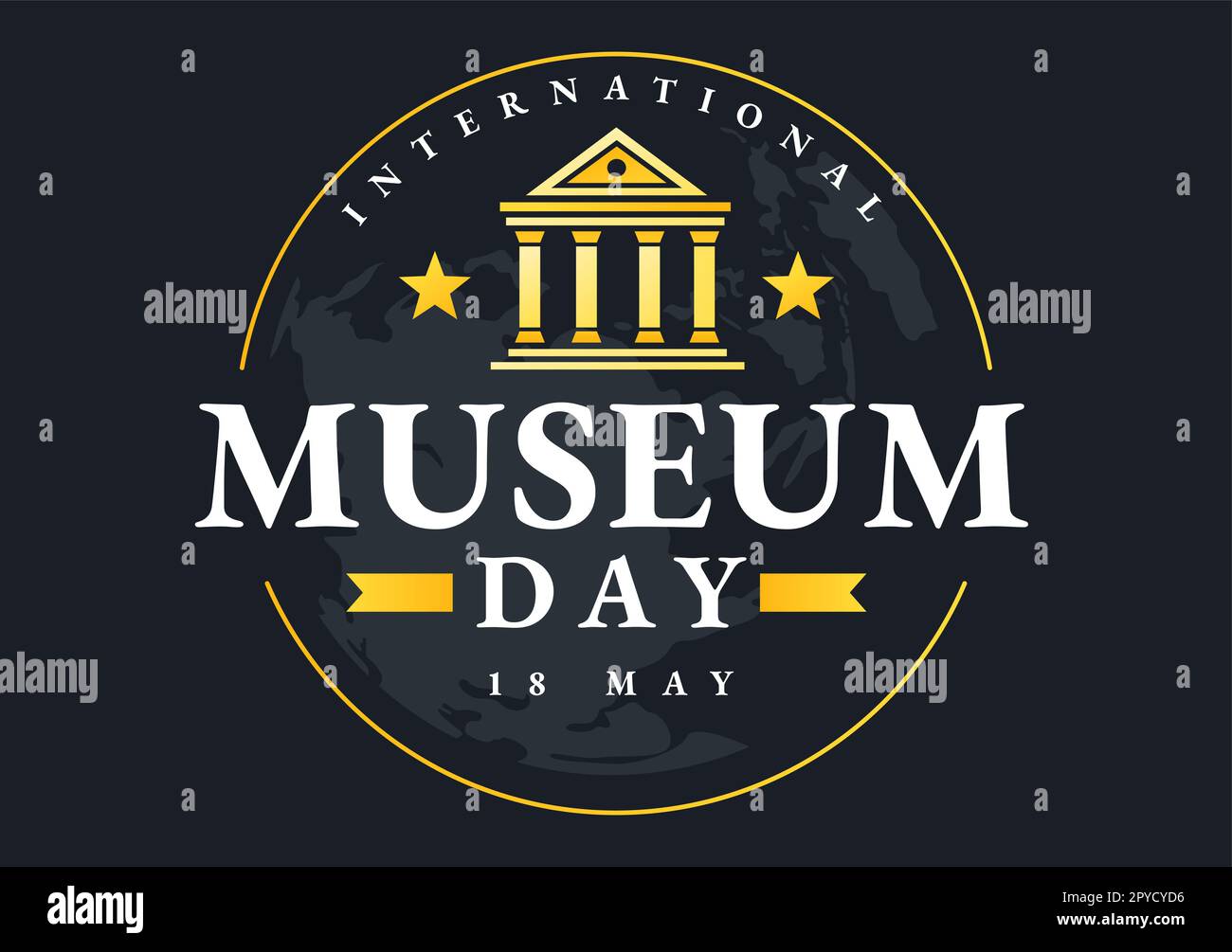 International Museum Day on May 18 Illustration with Building Gallery ...
