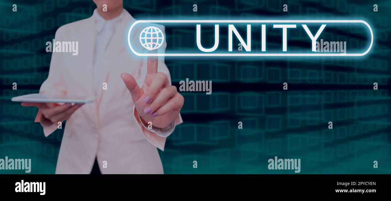 Unity text hi-res stock photography and images - Alamy