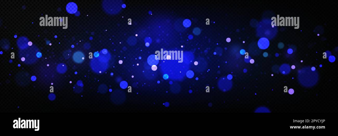 Realistic bokeh light effect isolated on transparent background. Vector ...