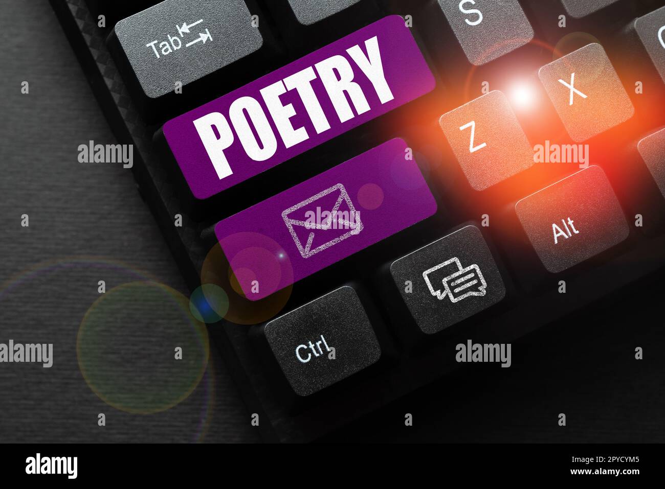 Sign displaying Poetry. Conceptual photo literary work in which ...