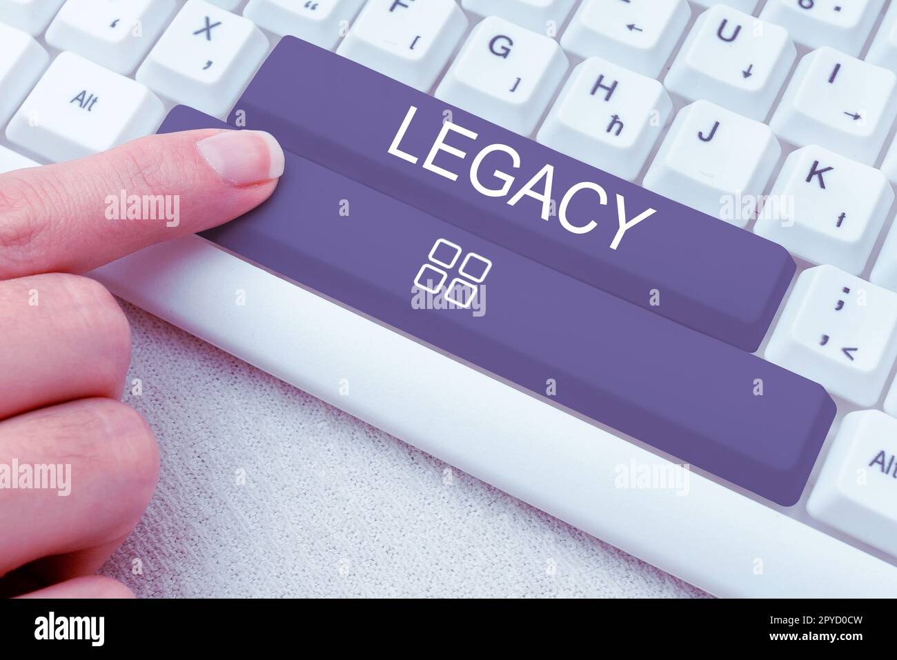 Writing displaying text Legacy. Business approach Transmitted Received ...