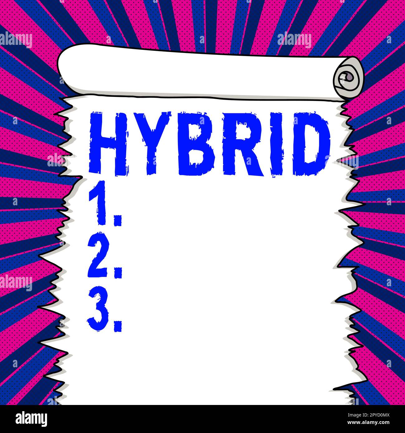 Sign displaying Hybrid. Word for offspring of two plants or animals of ...