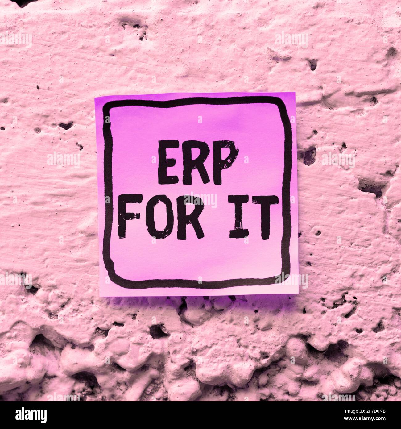 Text sign showing Erp For It. Concept meaning Enterprise resource ...