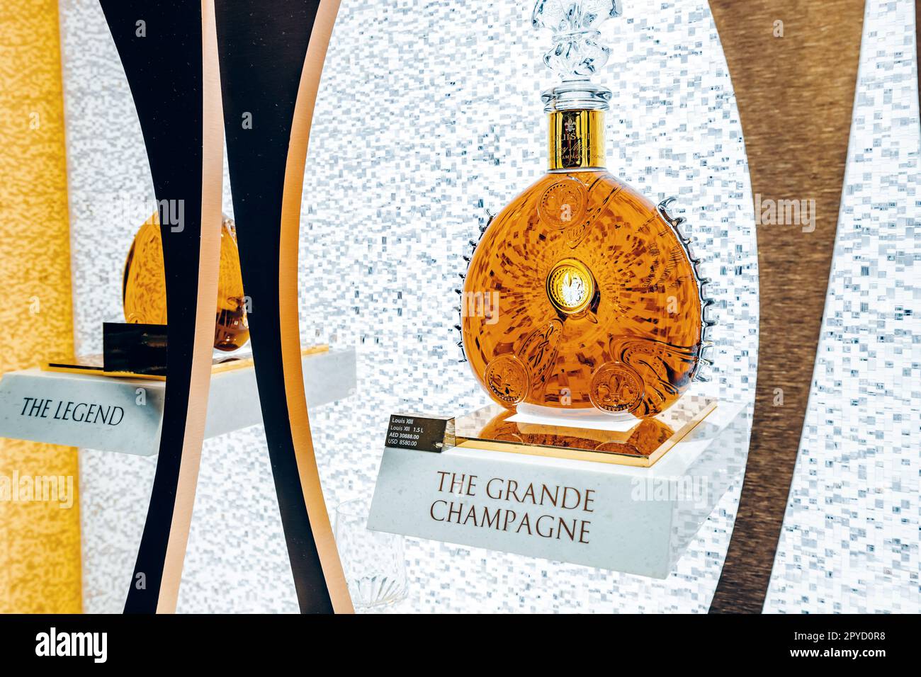 20 January 2023, Dubai, UAE: Very expensive and luxury Cognac Louis ...