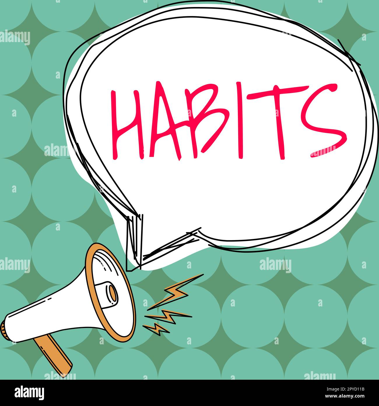 Conceptual caption Habits. Business overview Regular tendency or ...