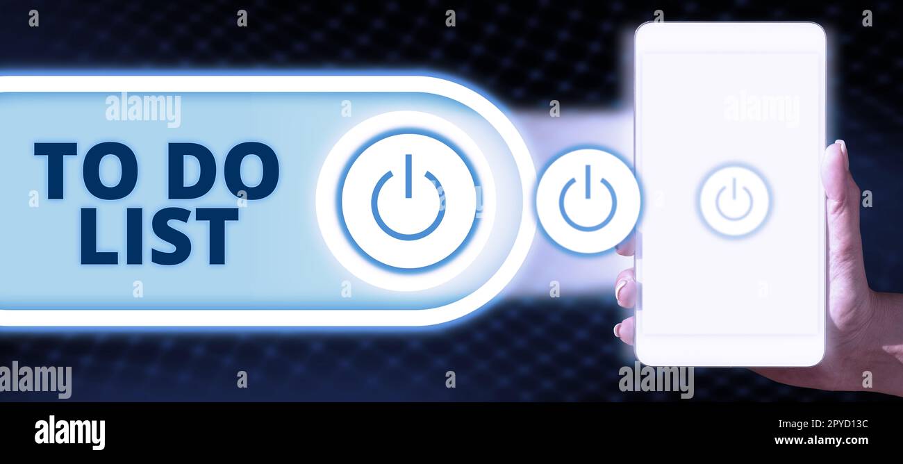 Hand writing sign To Do List. Word Written on A structure that usually ...