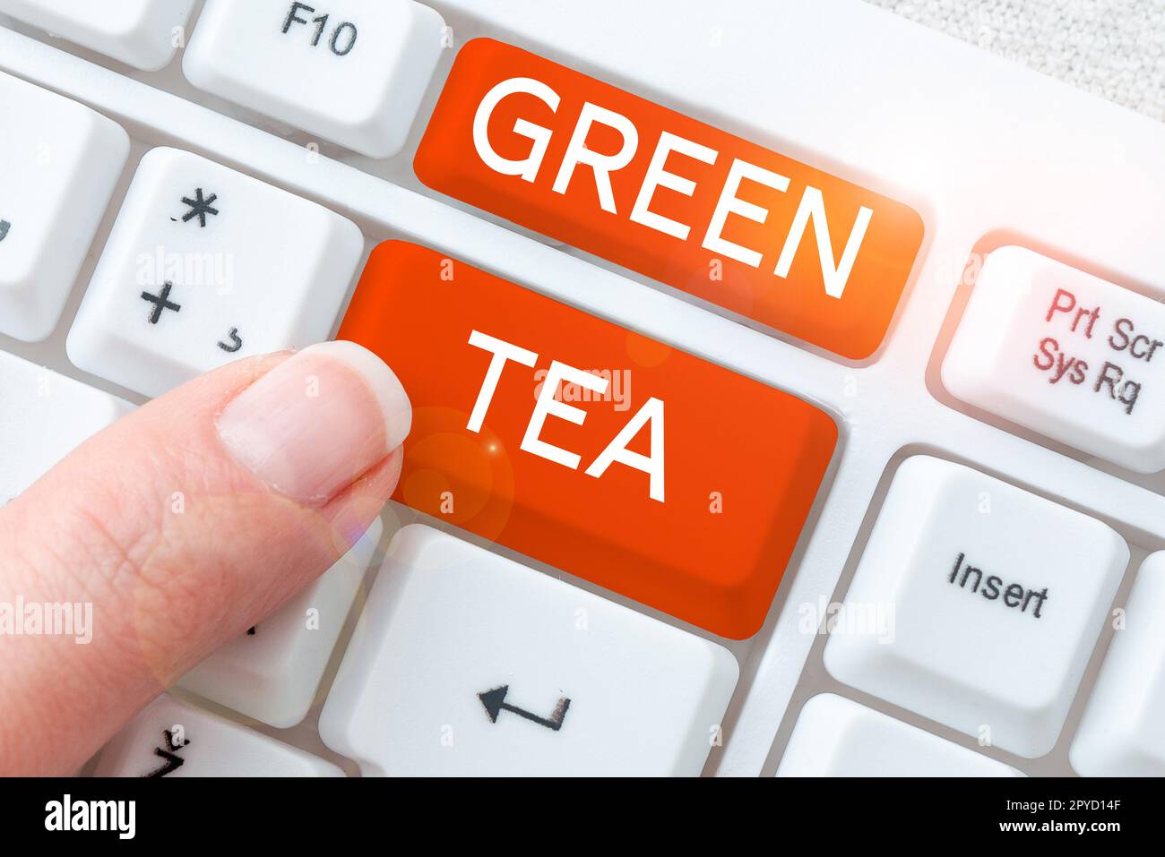 Text sign showing Green Tea. Business overview type of tea that is made ...