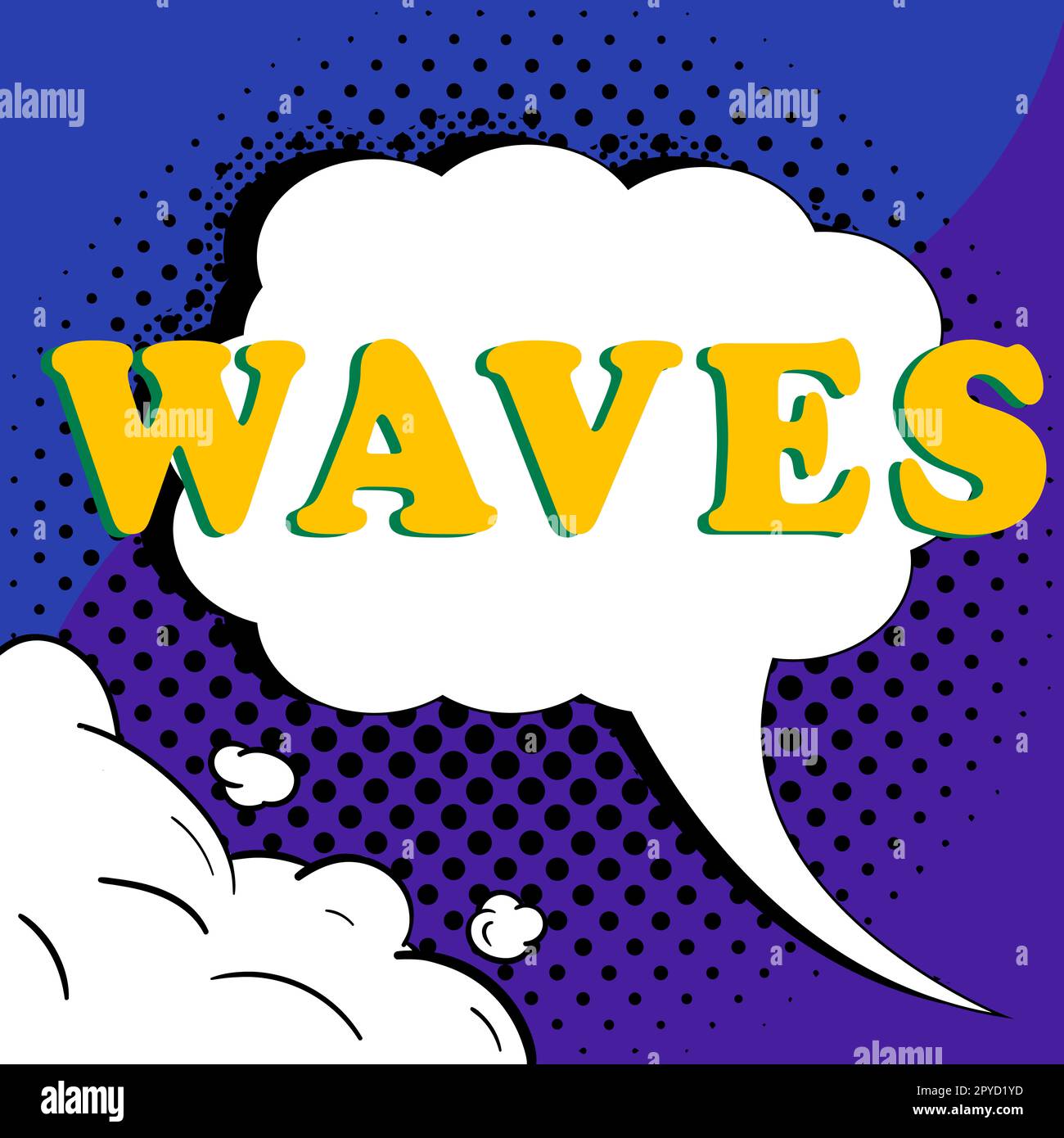 Text sign showing Waves. Business idea move ones hand to and fro in ...
